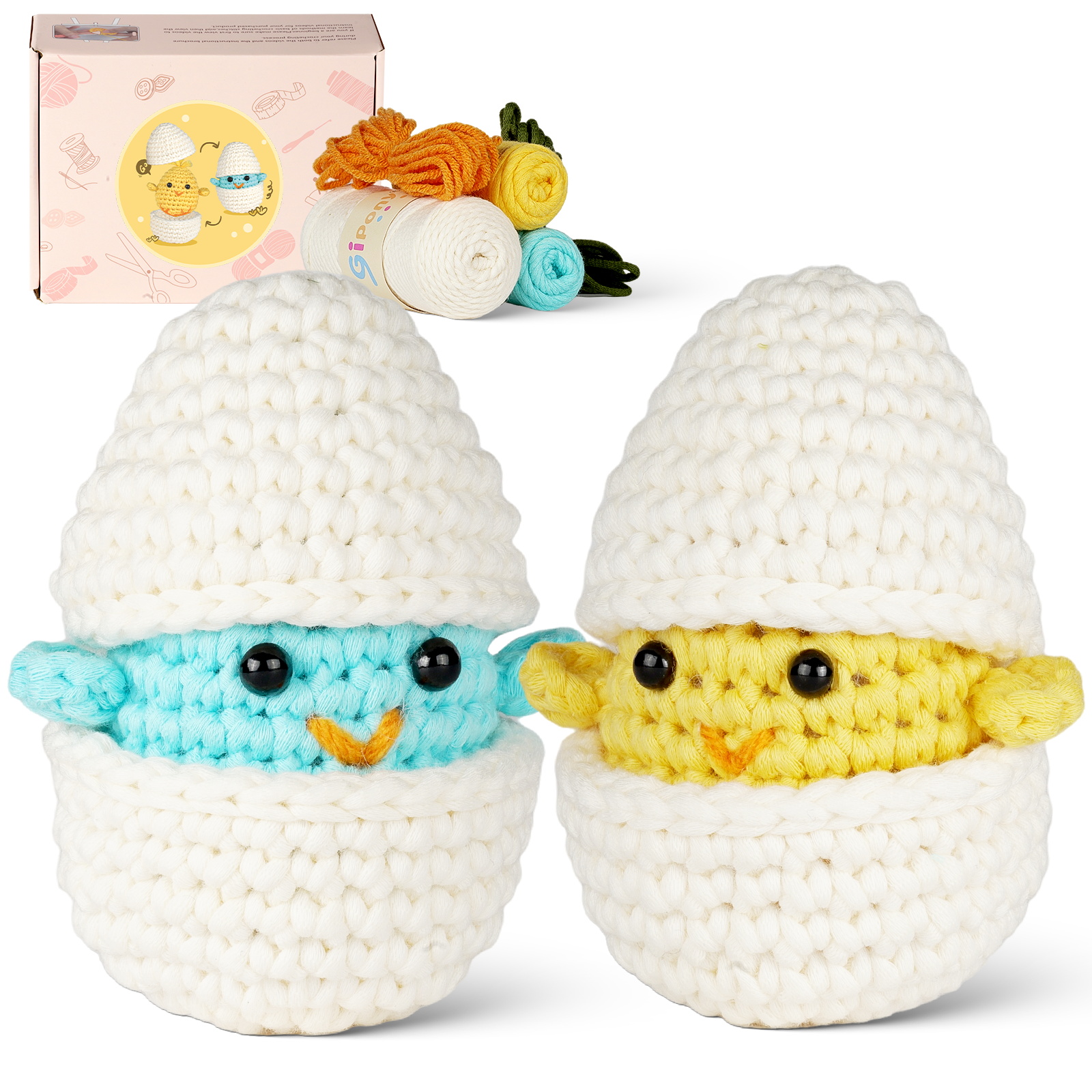Crochet Kit| eggshell chicks – GiPony