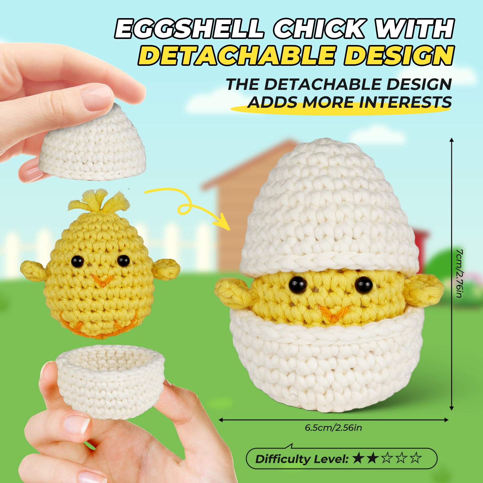 Crochet Kit| eggshell chicks – GiPony
