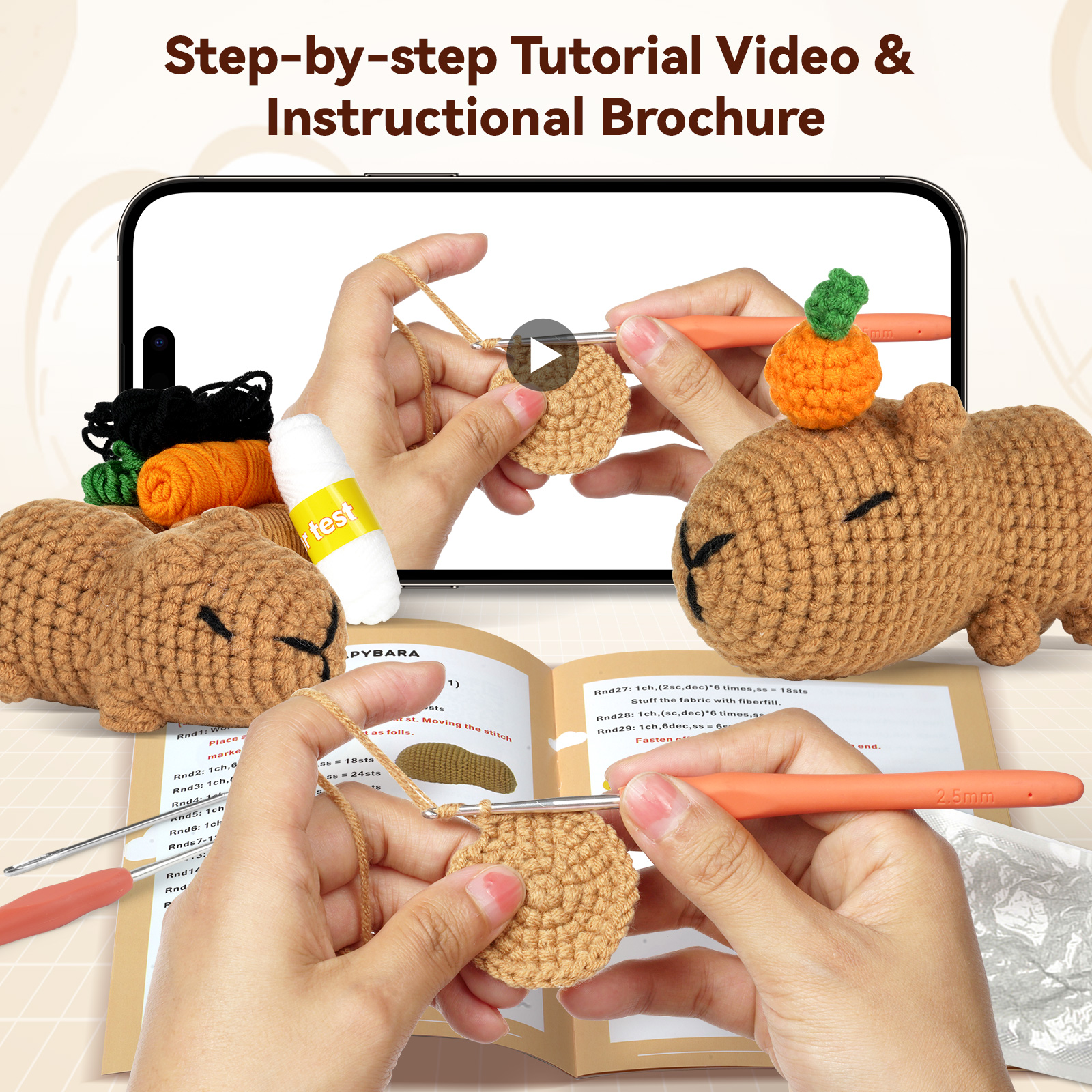 Crochet Kit| capybara – GiPony