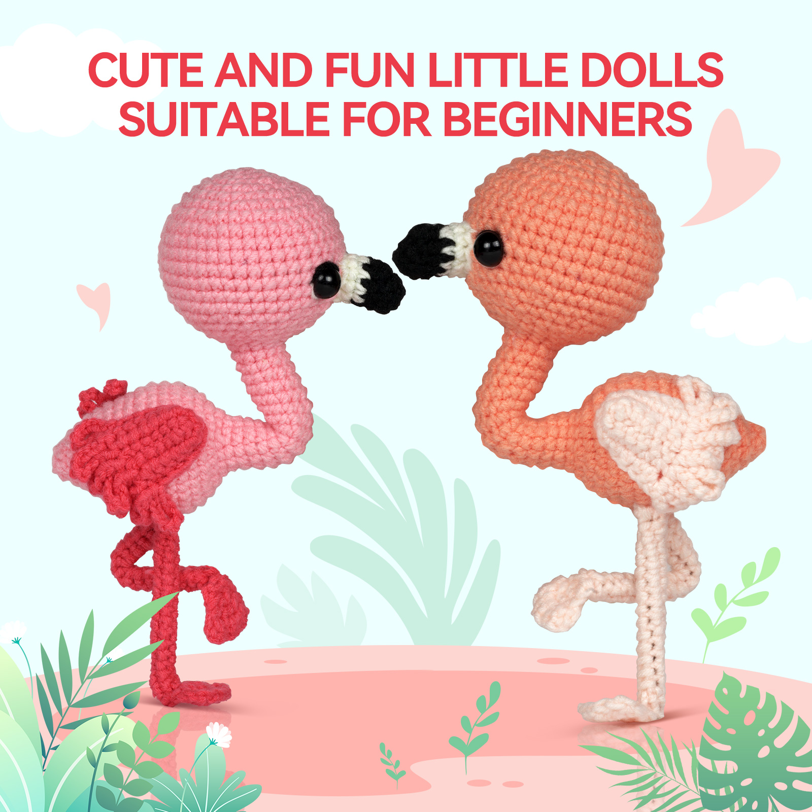 Crochet Kit| flamingos – GiPony