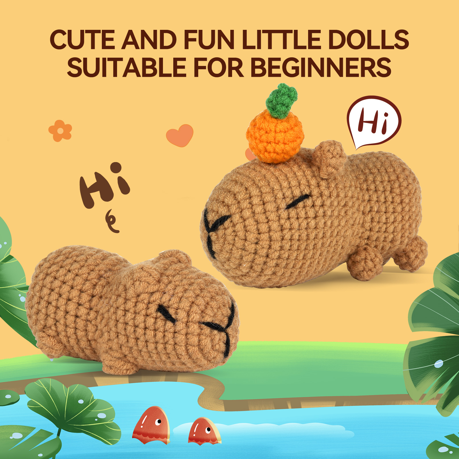 Crochet Kit| capybara – GiPony