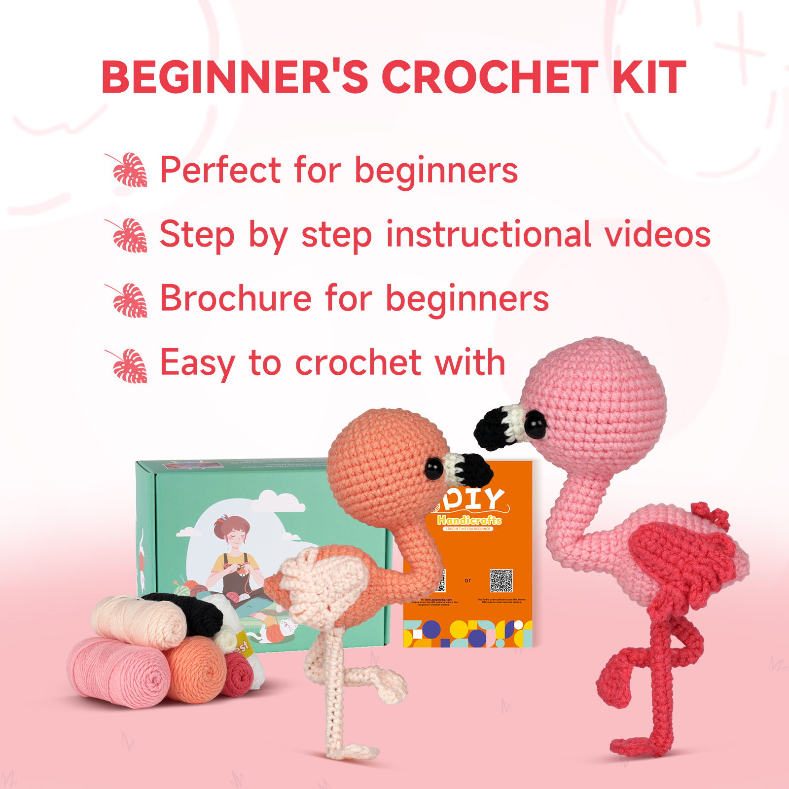 Crochet Kit| flamingos – GiPony