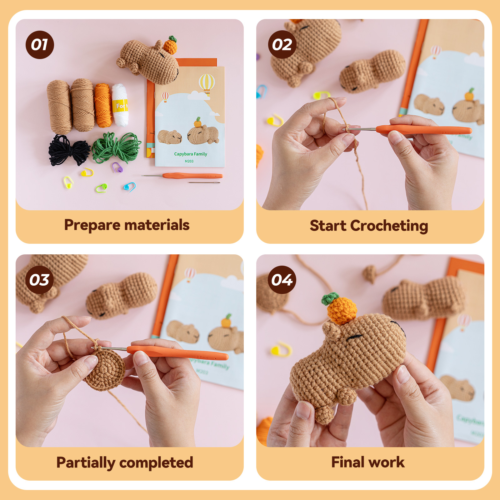 Crochet Kit| capybara – GiPony