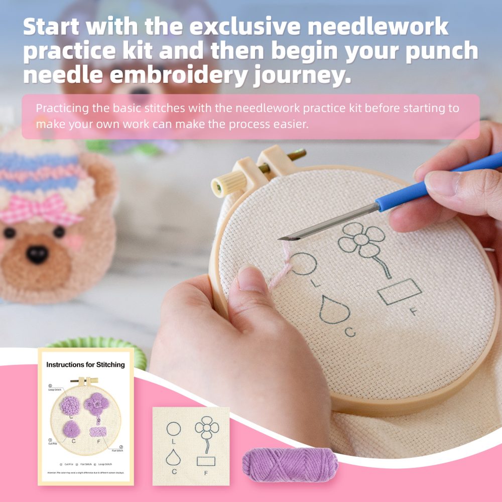 Punch Needle Kit| Dessert Bear – GiPony